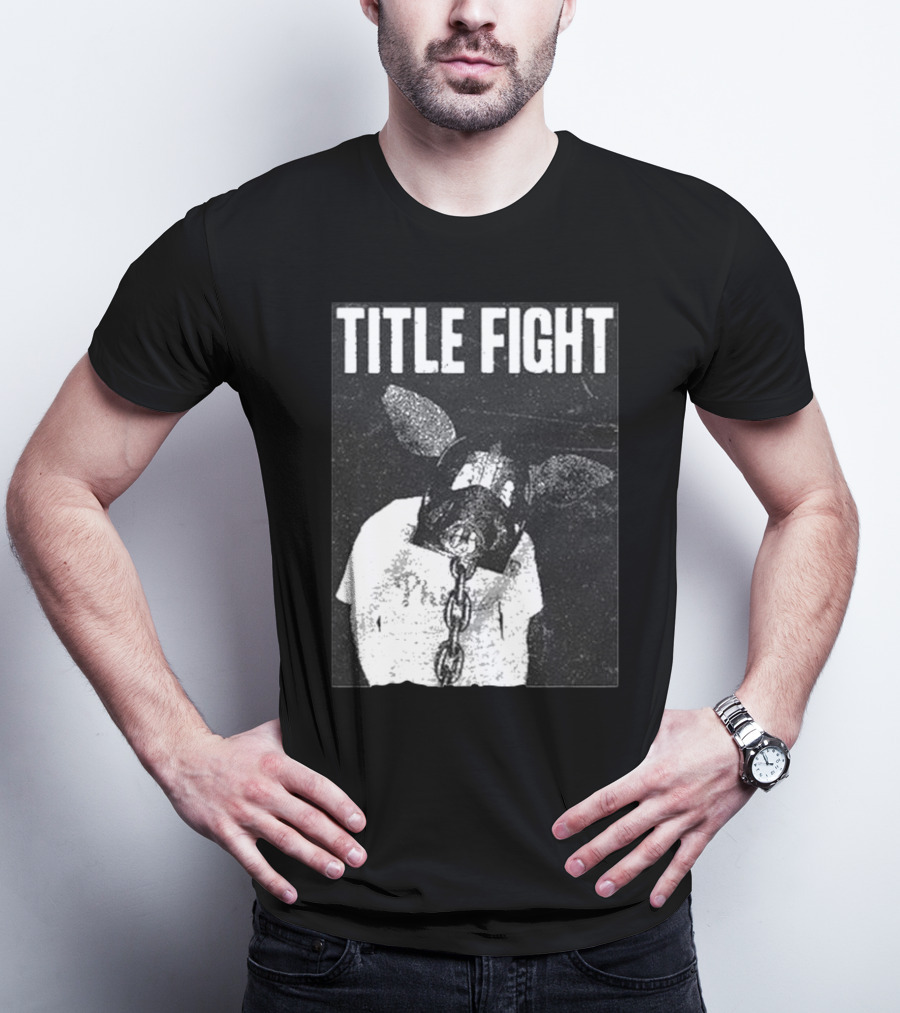 TITLE FIGHT CHAINED PIG MASK T-Shirt