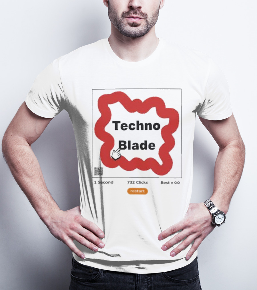 Technoblade 1 Second 732 Clicks Best Infinity Restart T-Shirt
