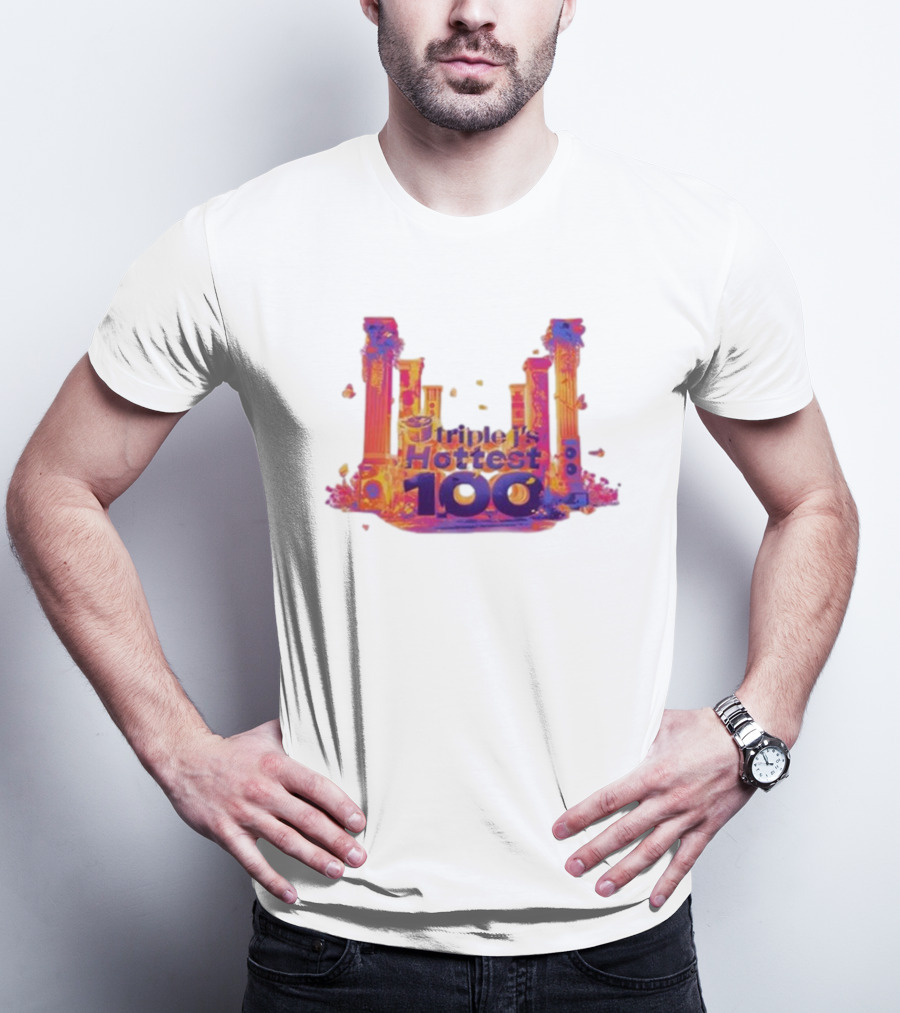 Triple J's Hottest 100 Vibrant Pillars T-Shirt