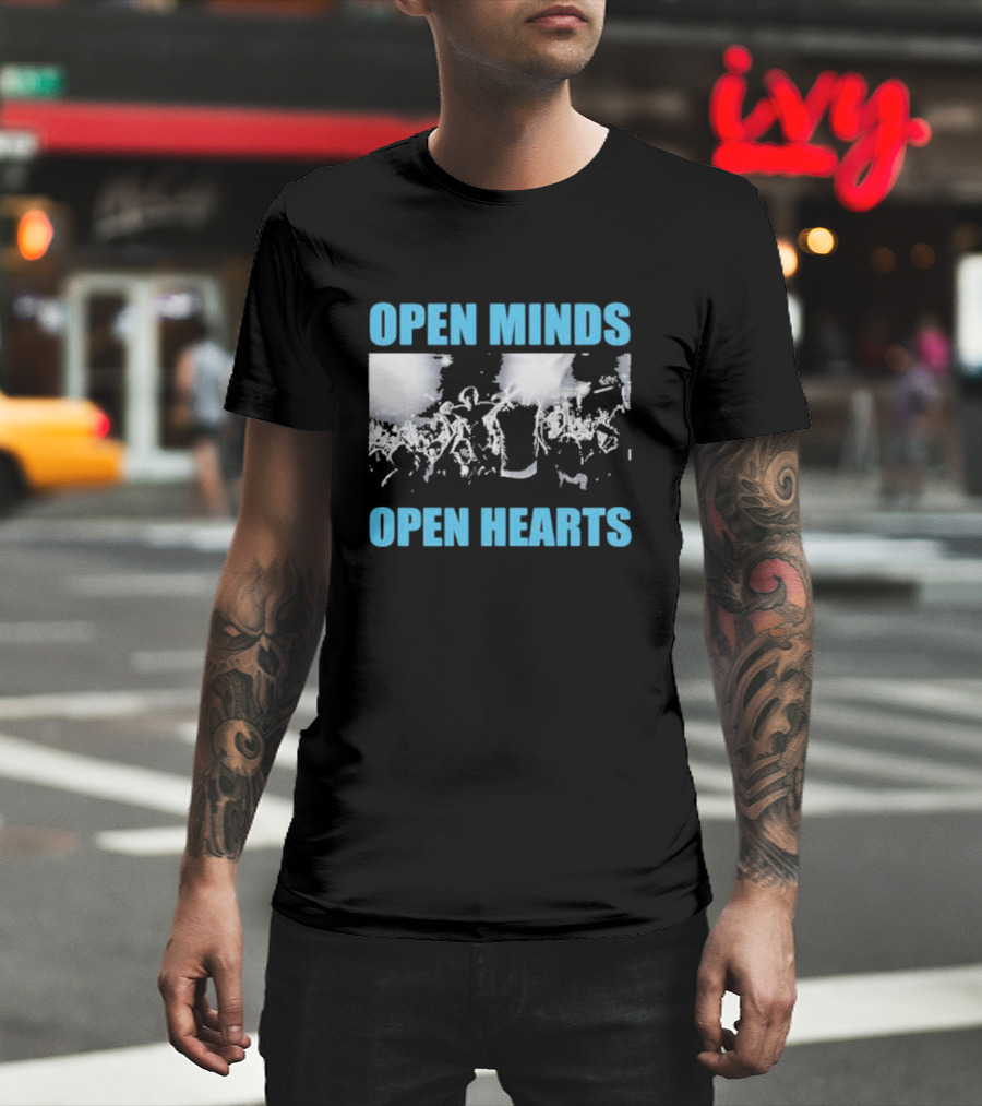 Open Minds Open Hearts Concert Crowd Bane T-Shirt