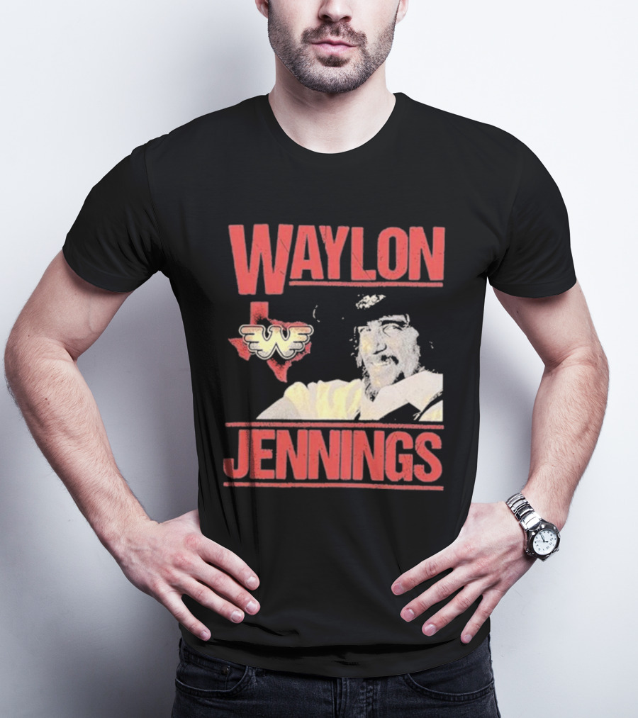 Waylon Jennings Flying W Texas T-Shirt