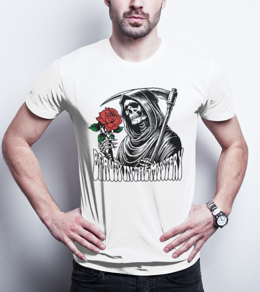 XPLR Beauty In The Mystery Grim Reaper Rose T-Shirt