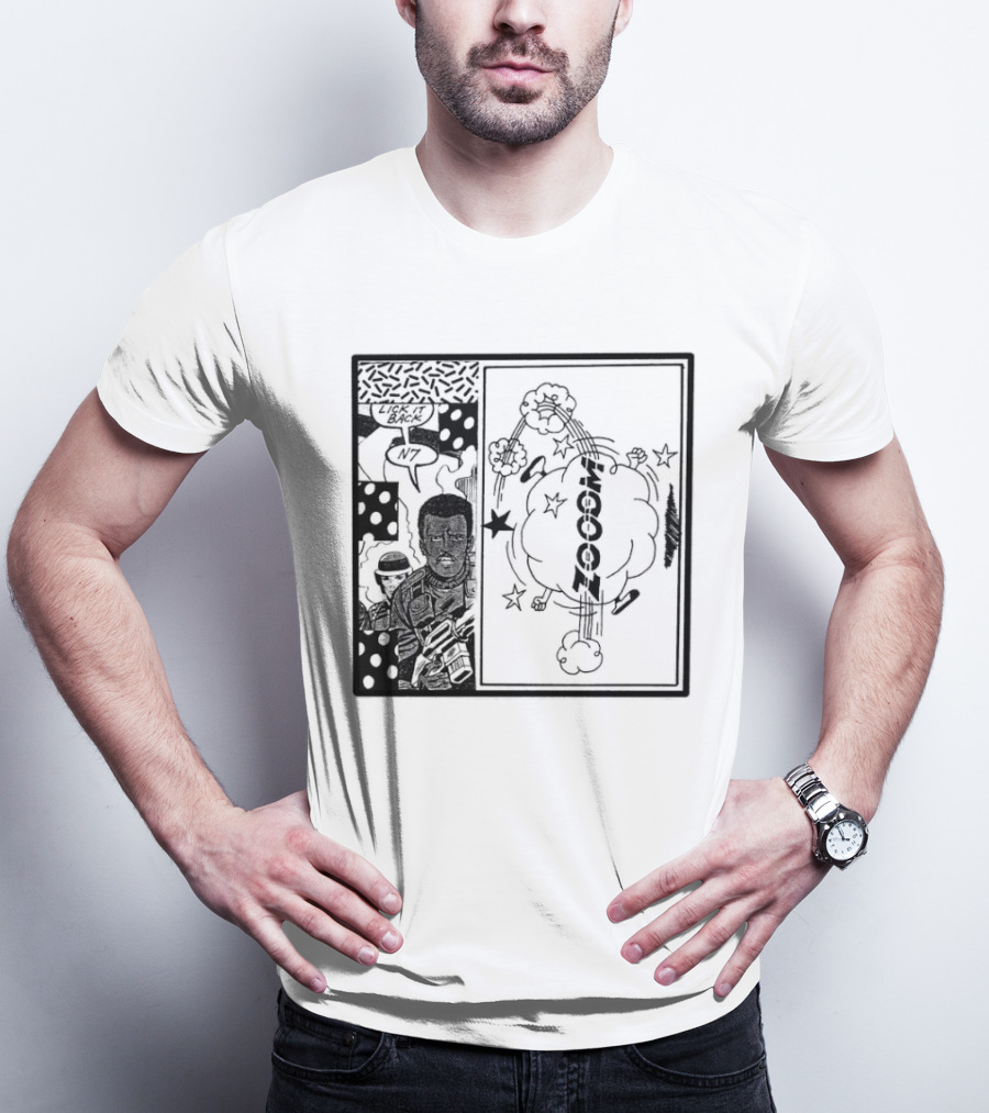 Zooom N7 Lick It Back Comic Art Panel T-Shirt