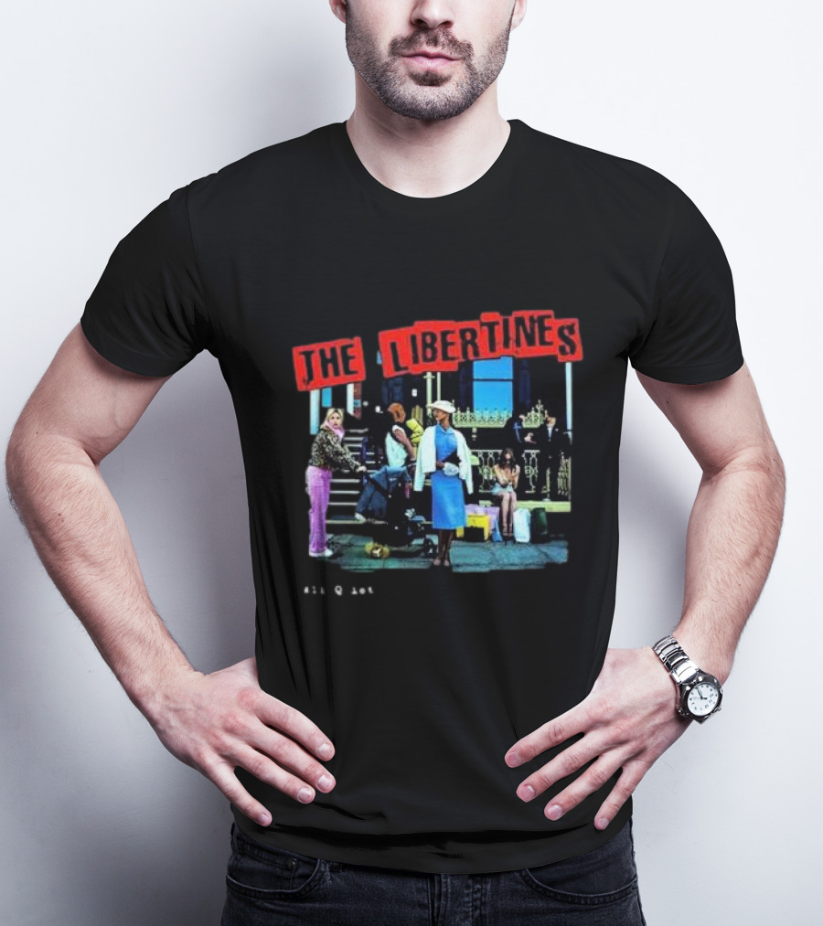 The Libertines All Quiet On The Eastern Esplanade Text And Urban Street Scene T-Shirt