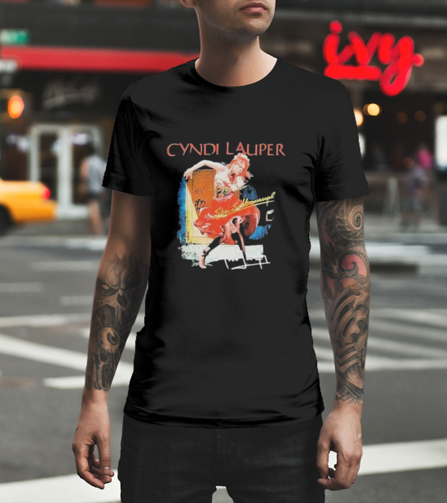 Cyndi Lauper She's So Unusual Retro Album T-Shirt
