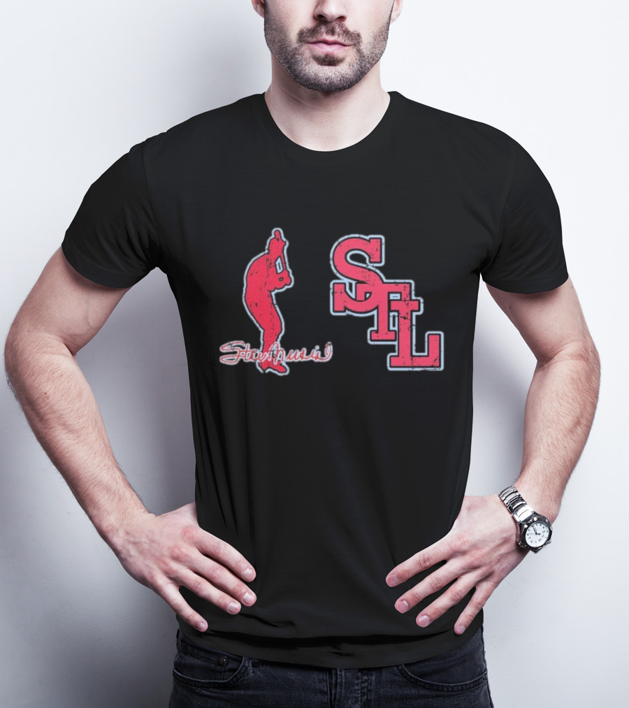 Stan Musial STL Stance Slab T-Shirt