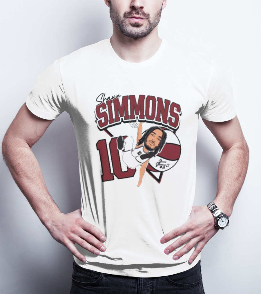 Shawn Simmons Dunking Basketball Number 10 St Joe’s Forward T-Shirt