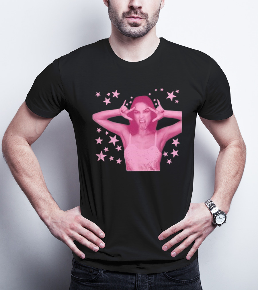 Olivia Rodrigo Spotify Wrapped Stars Pink Aesthetic T-Shirt