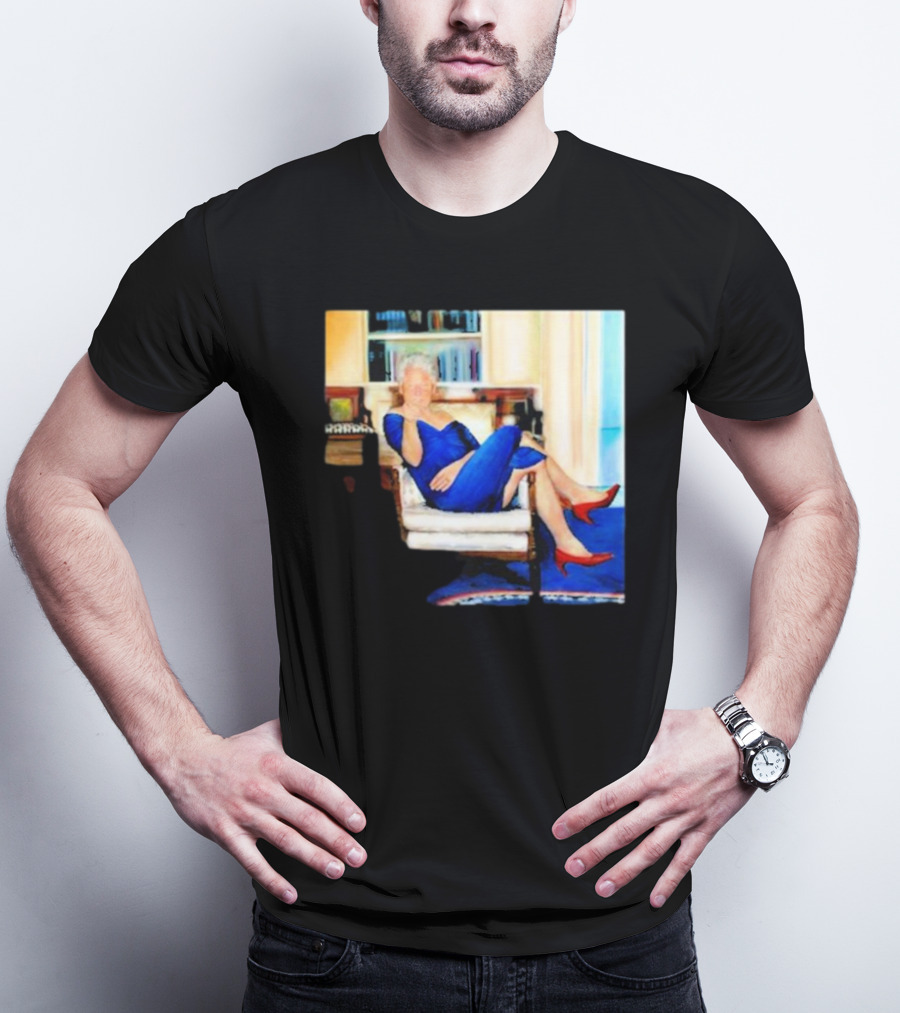 Parsing Bill Clinton Blue Dress Jeffrey Epstein Home T-Shirt