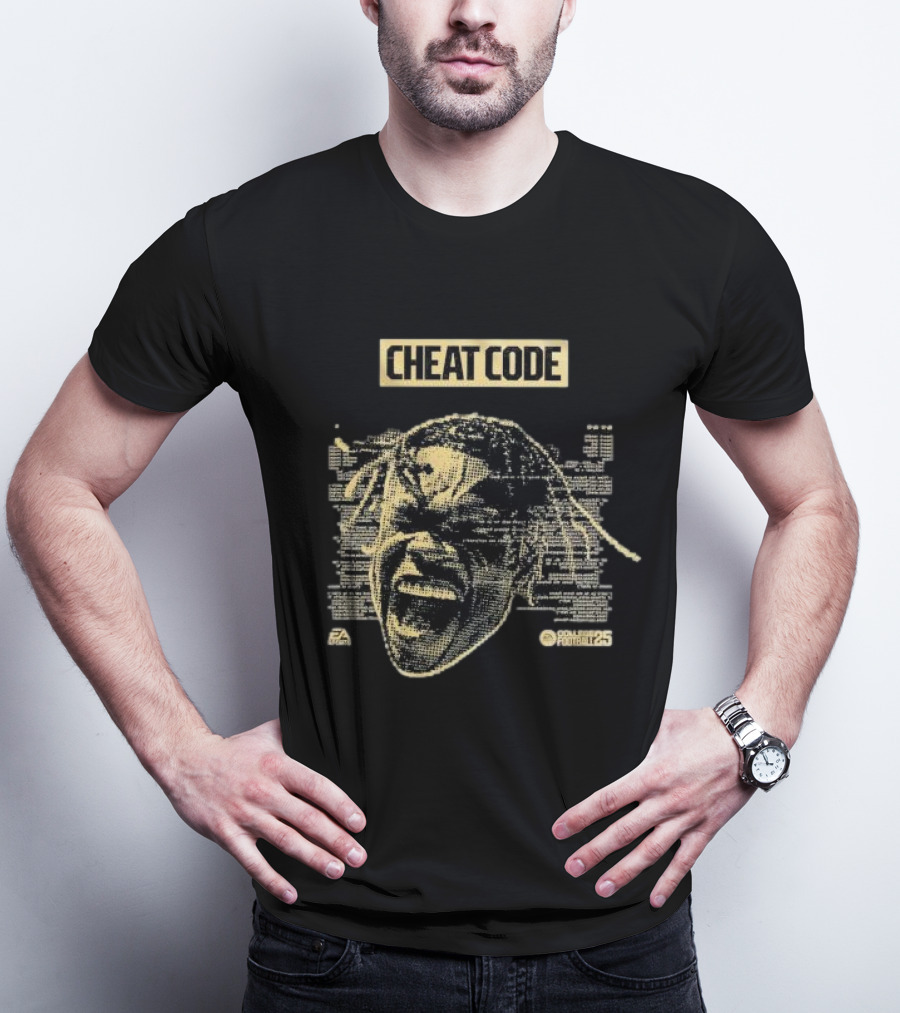 Cheat Code Travis Hunter EA Sports NCAA Football 25 T-Shirt