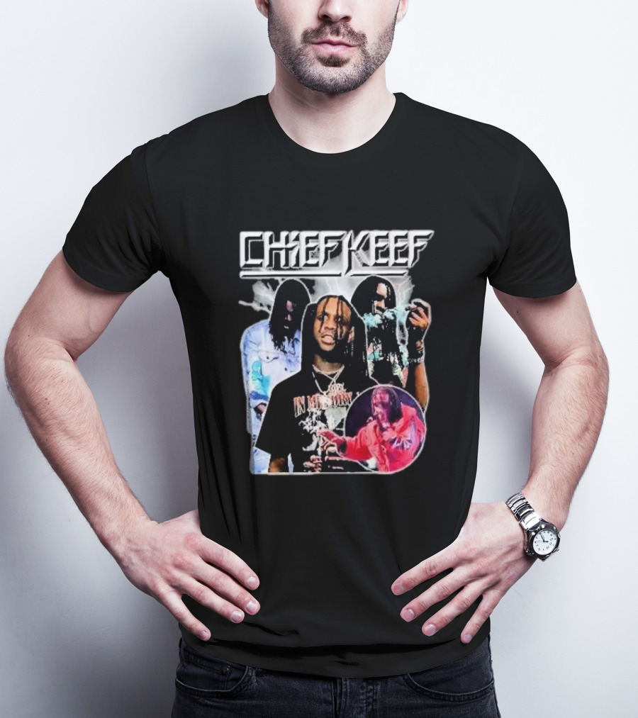Chief Keef Collage Smoke And Red T-Shirt