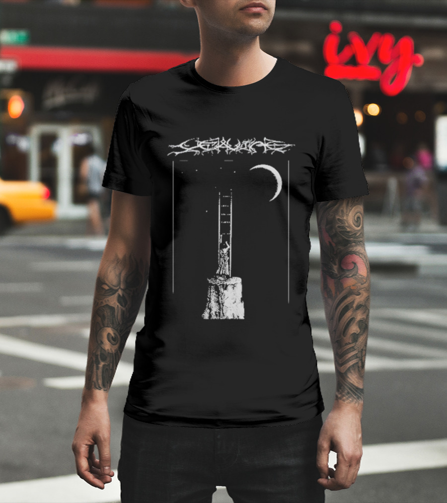 De Leaving Gildan Softstyle Ladder To Crescent Moon T-Shirt