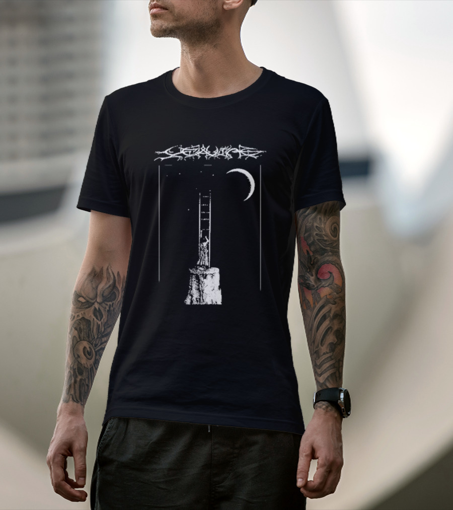De Leaving Gildan Softstyle Ladder To Crescent Moon T-Shirt