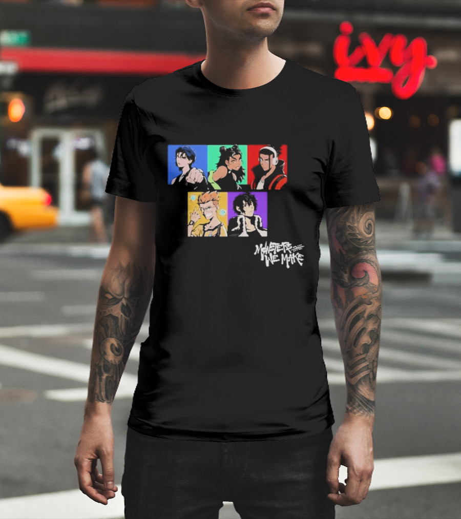 Monsters We Make Colorful Character Portraits T-Shirt