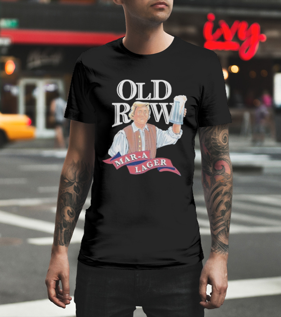 Old Row Mar-A Lager Vintage Style Cheers Figure T-Shirt
