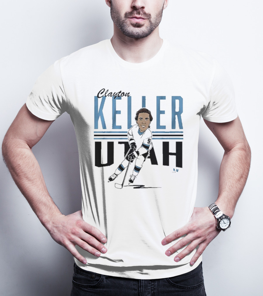 Clayton Keller Utah Center Ice Caricature T-Shirt