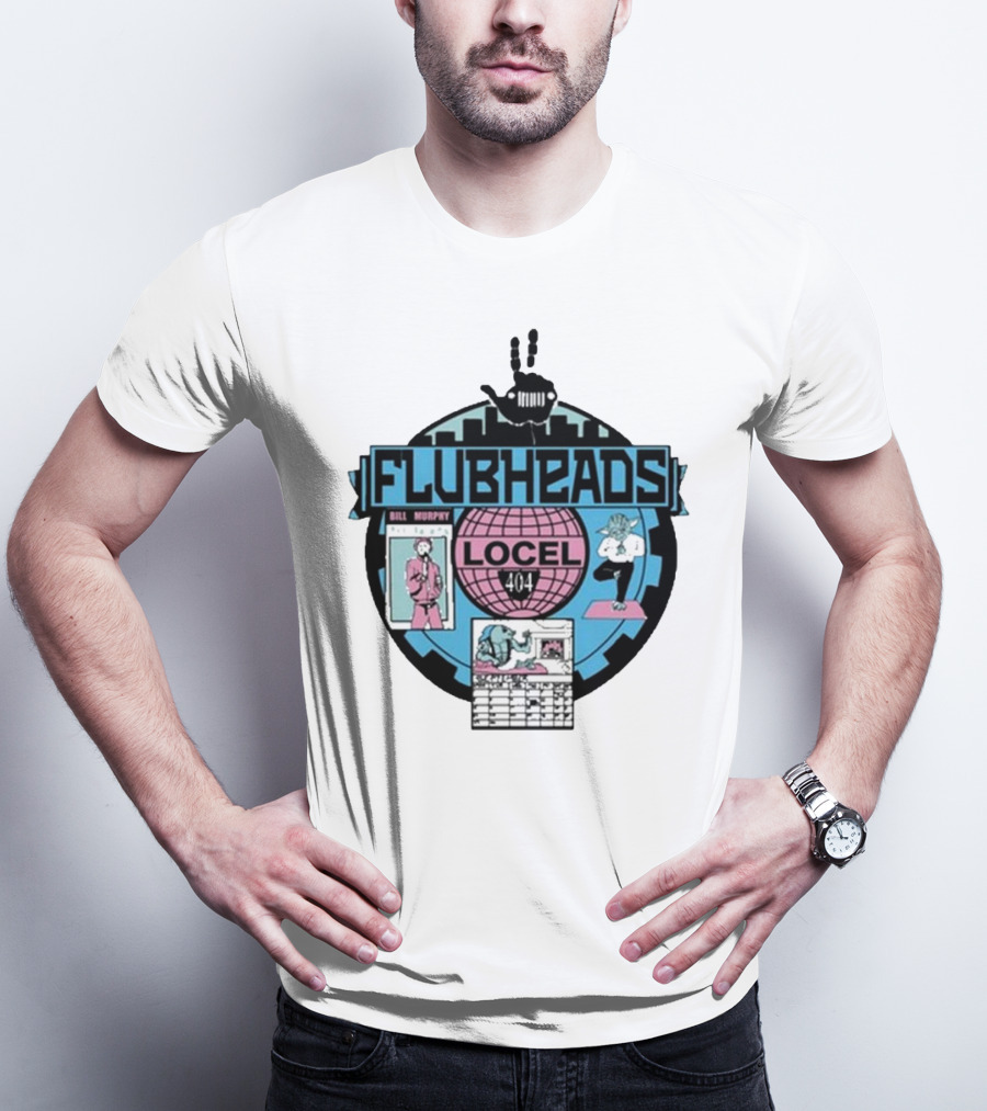 Flubheads Bill Murphy Locel 404 Retro Robot T-Shirt