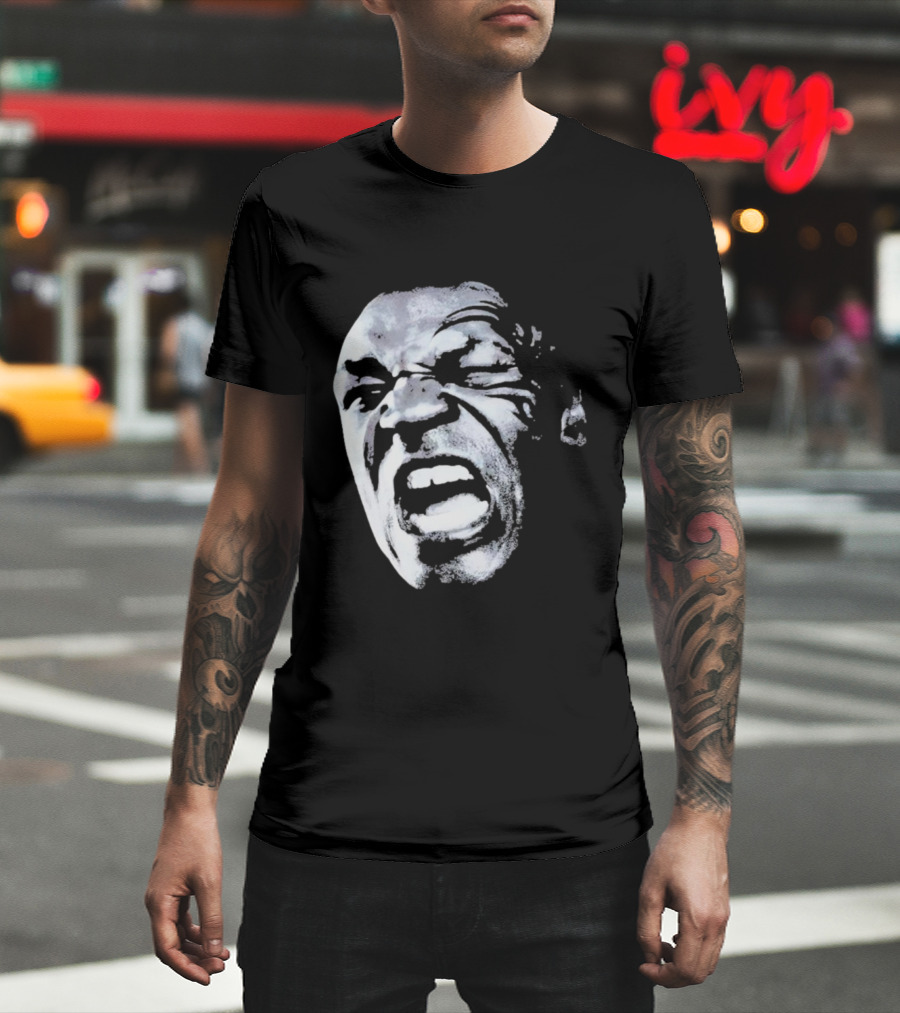 Lean And Mean Mike Tyson Expression Face T-Shirt