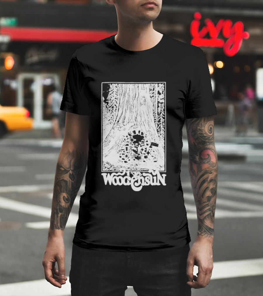 Woodensun Enchanted Realm Beneath The Giant Tree T-Shirt
