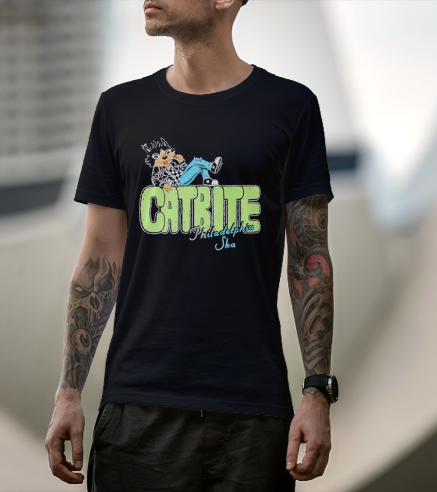 Cool Catbite Philadelphia Ska 2.0 Mineral Wash T-Shirt