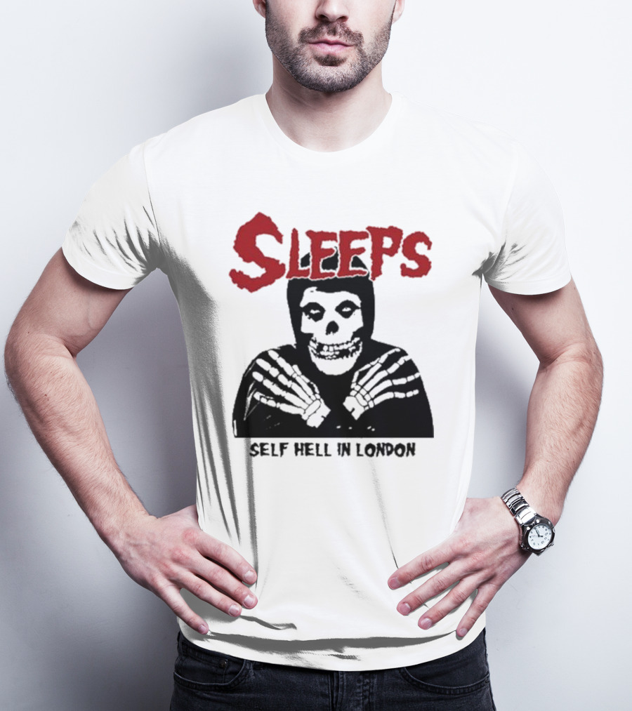 SLEEPS Self Hell In London Skeleton T-Shirt