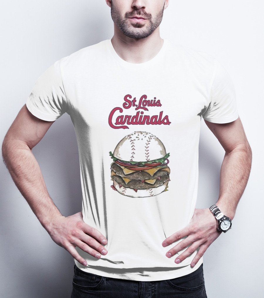 St. Louis Cardinals Baseball Burger T-Shirt
