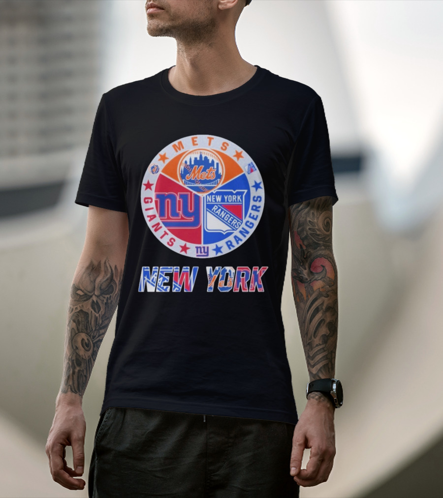 New York Mets Giants Rangers New York T-Shirt