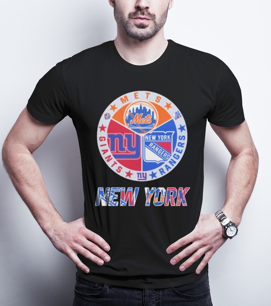 New York Mets Giants Rangers New York T-Shirt