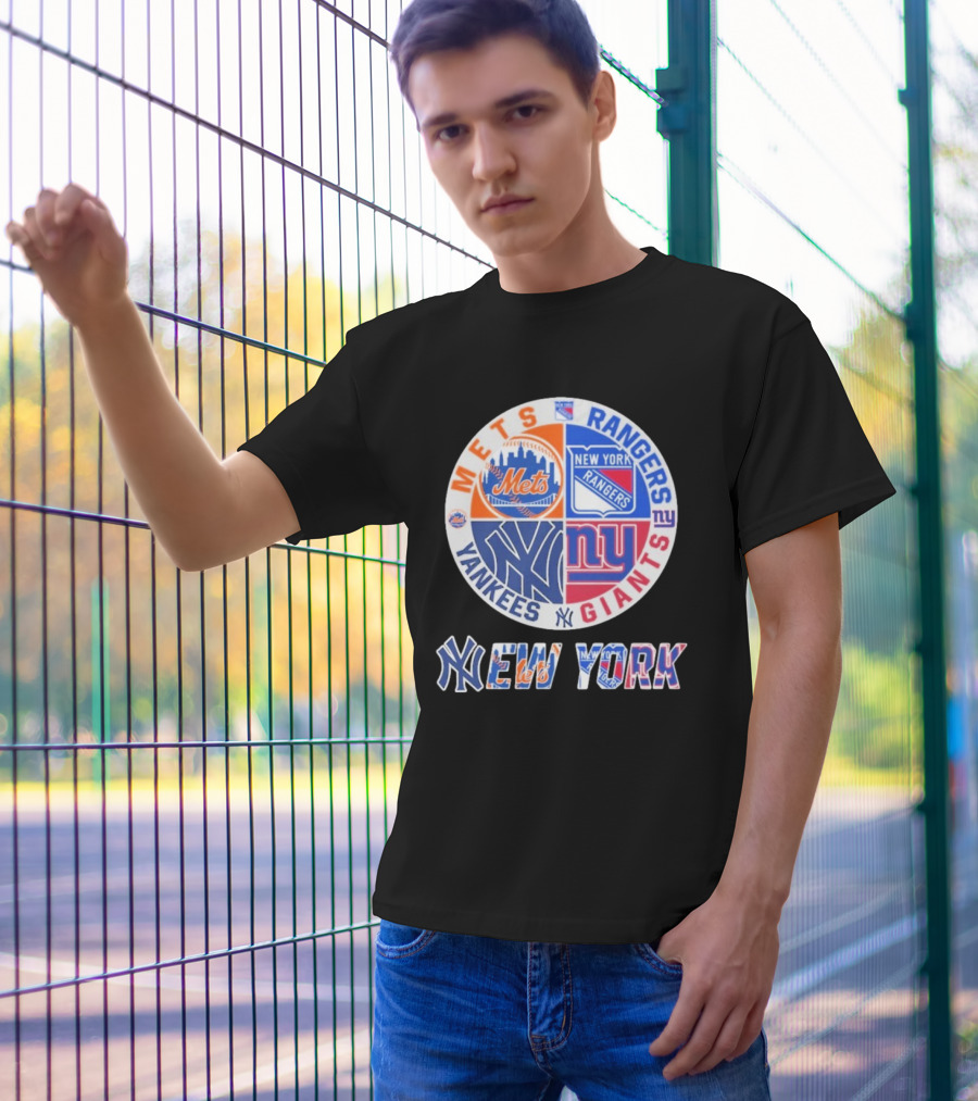 Mets Rangers Giants Yankees New York T-Shirt
