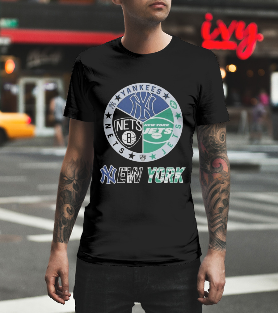 New York Yankees Nets Jets Yankees Nets Jets T-Shirt