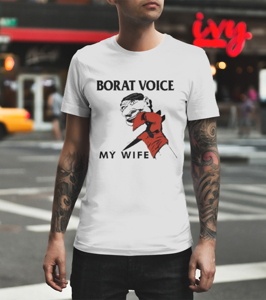 Matt Skiba Borat Voice My Wife Comic T-Shirt