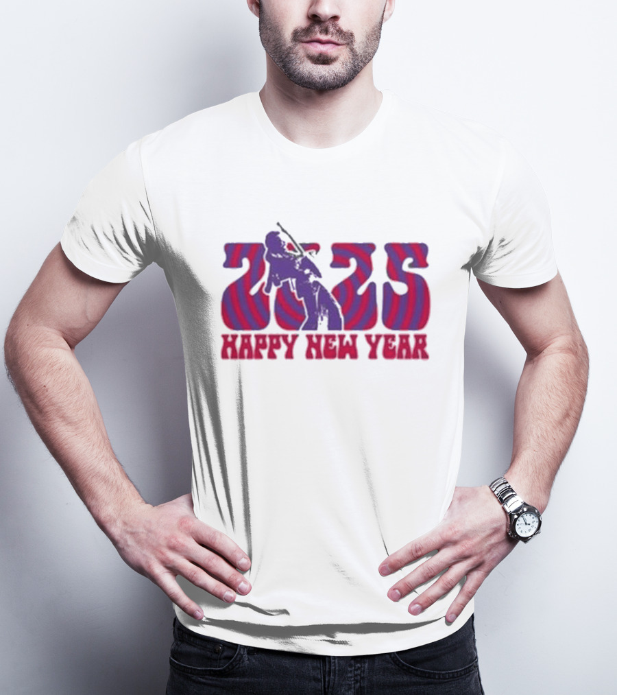Jimi Hendrix 2025 Happy New Year T-Shirt