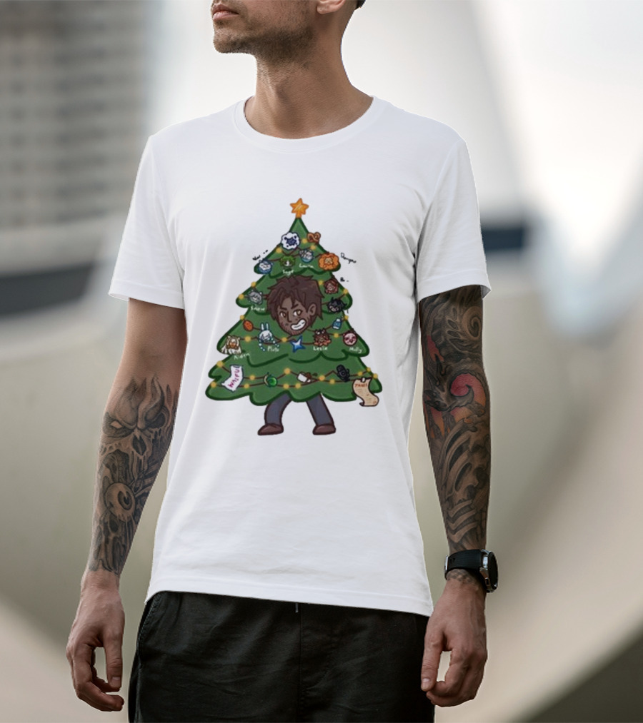 The Great Christmas Tree With Utc Audio Icons And Character Ornaments T-Shirt