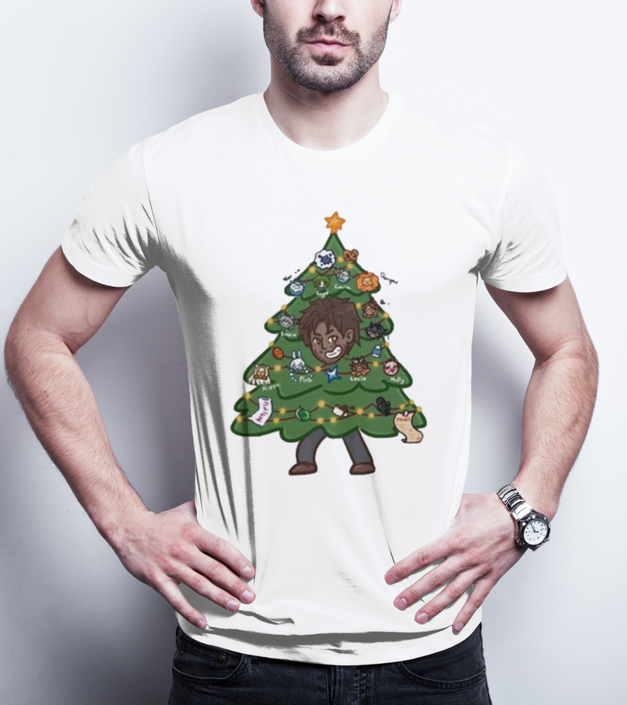 The Great Christmas Tree With Utc Audio Icons And Character Ornaments T-Shirt