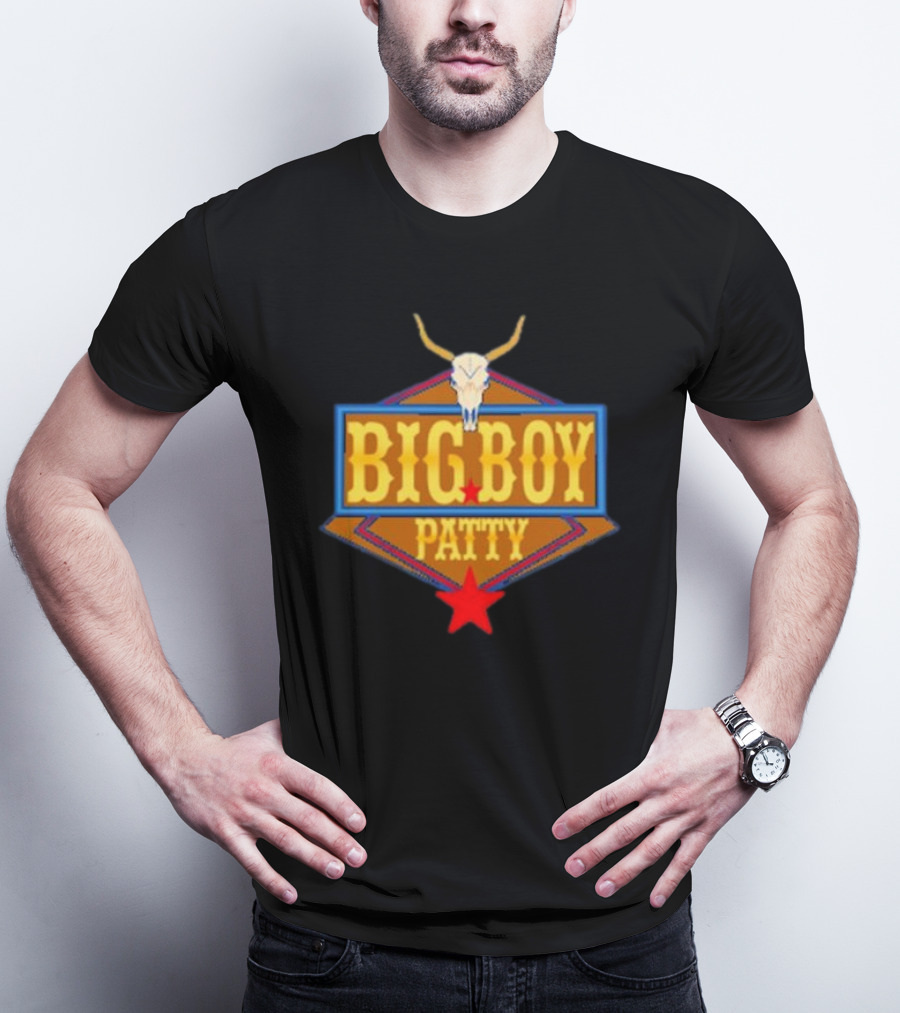 BIG BOY PATTY Texas Longhorn Cowboy Star T-Shirt