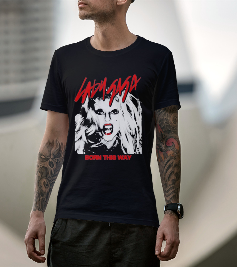 Lady Gaga Born This Way Artwork T-Shirt