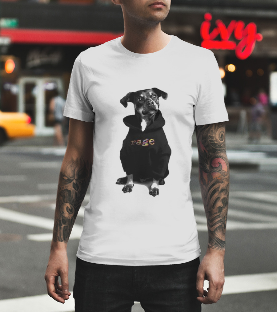 Rage Dog In T-Shirt