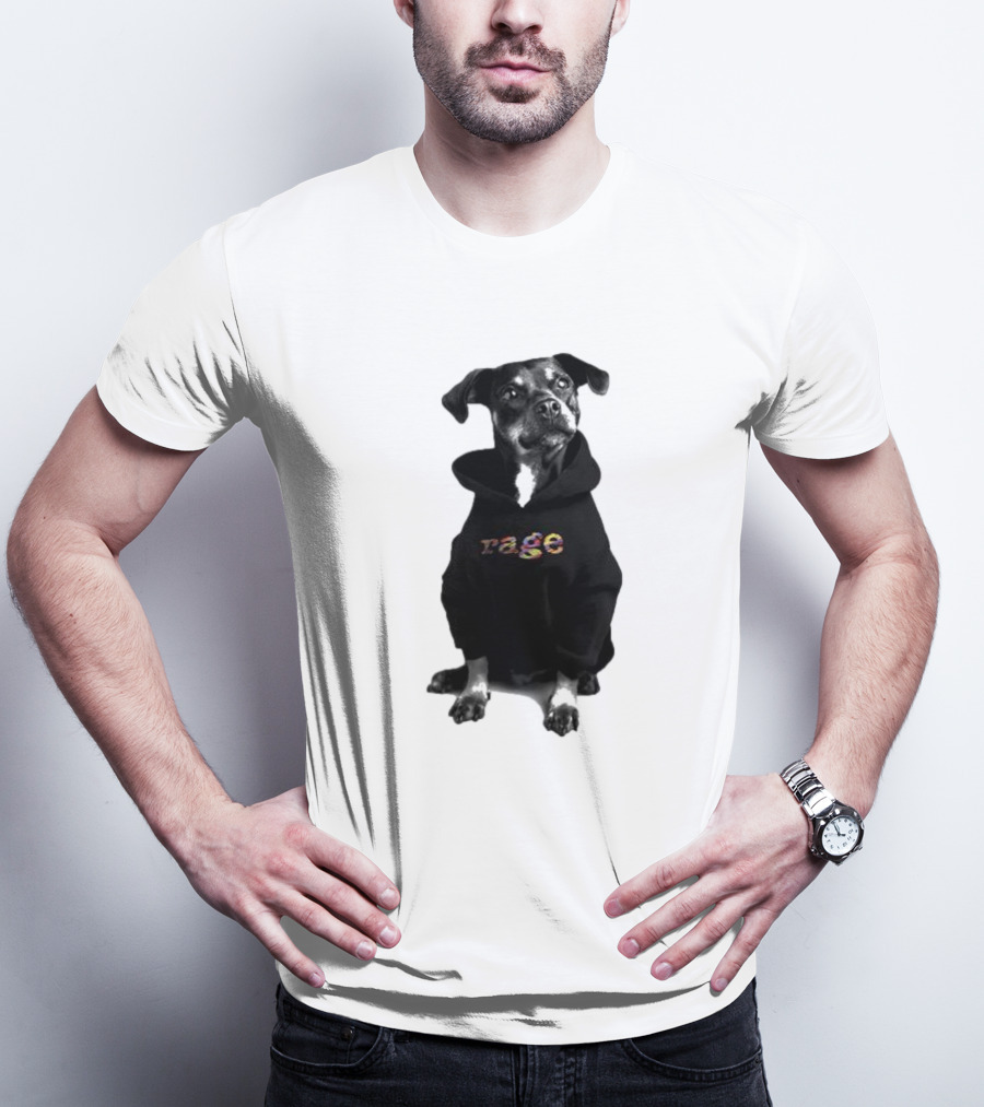 Rage Dog In T-Shirt