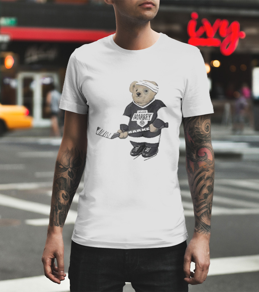 Union Market Hockey Bear T-Shirt