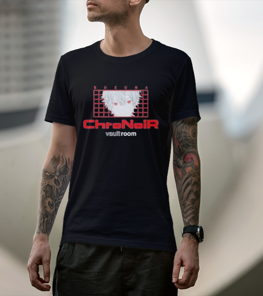 Kuzuha ChroNoiR Vaultroom Anime Character Grid T-Shirt