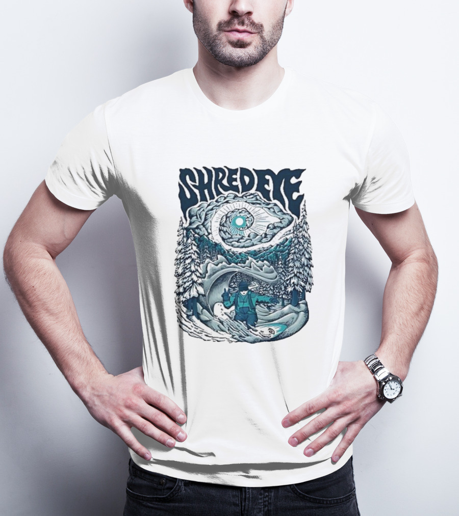 Shredeye Snow Surfer Forest Adventure T-Shirt