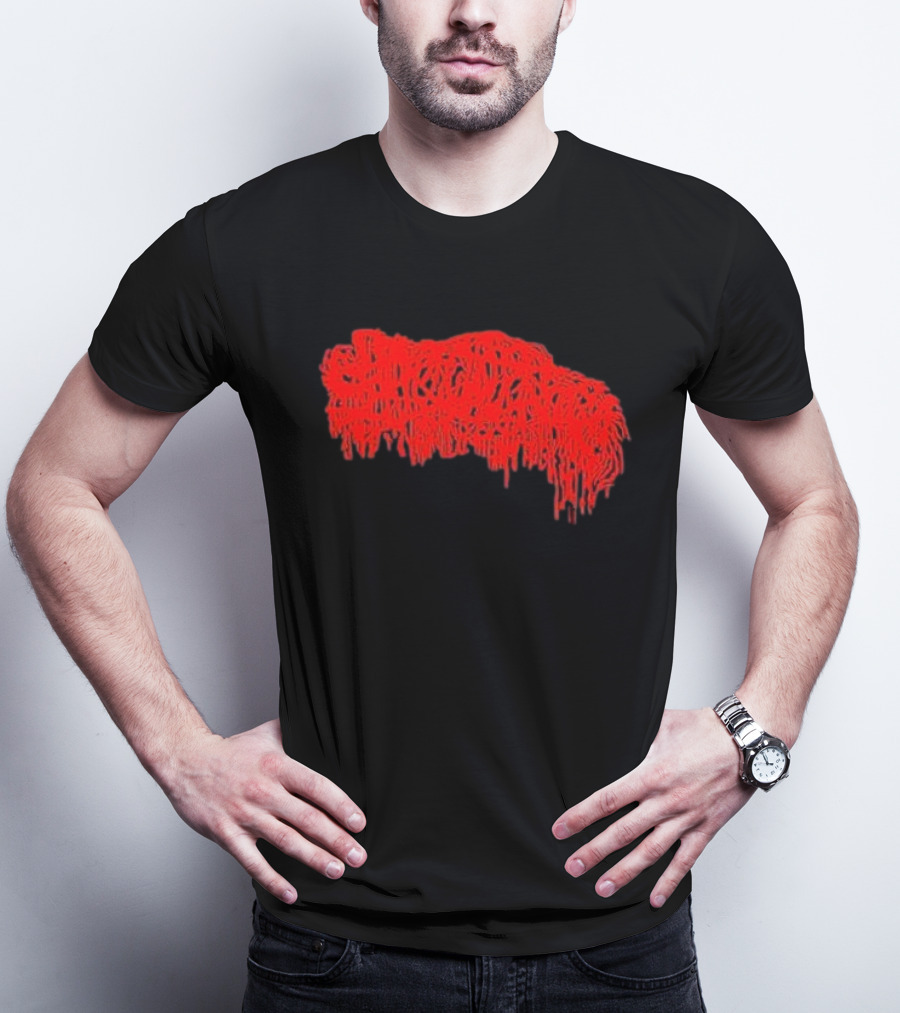 Mcneely Sanguisugabogg Red Dripping Text T-Shirt