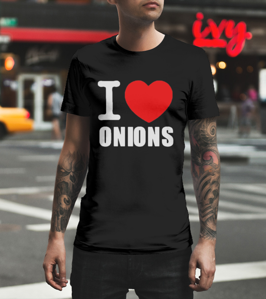 Pizzaslime I Heart Onions T-Shirt