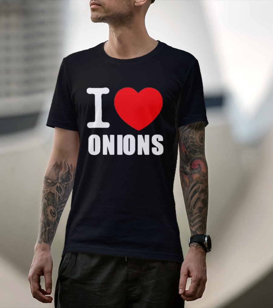 Pizzaslime I Heart Onions T-Shirt