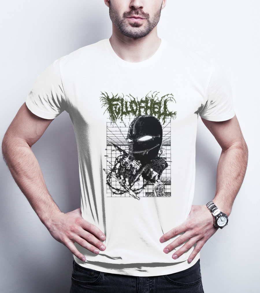 Full Of Hell Zipper Mask Brutal T-Shirt