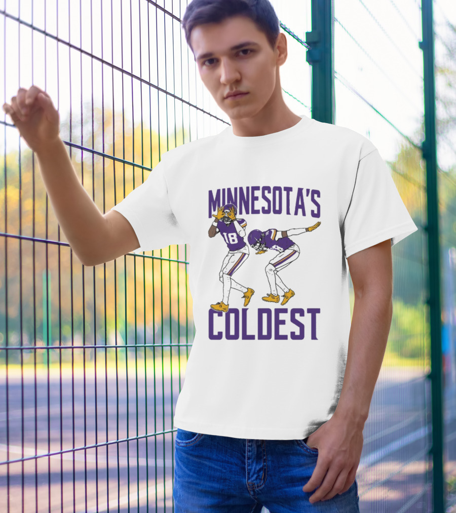 Minnesota’s Coldest Justin Jefferson 18 Football Moves T-Shirt