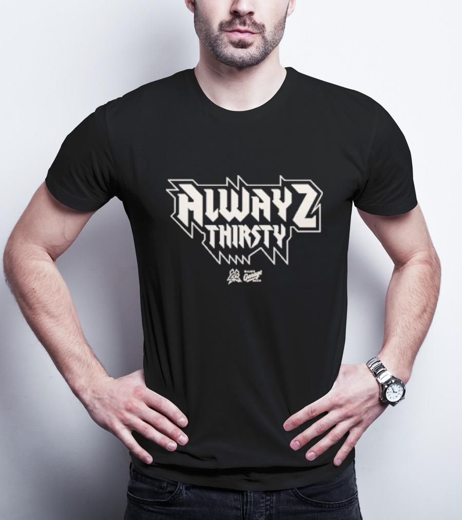 Alwayz Thirsty Classic Black George Angelopoulos T-Shirt