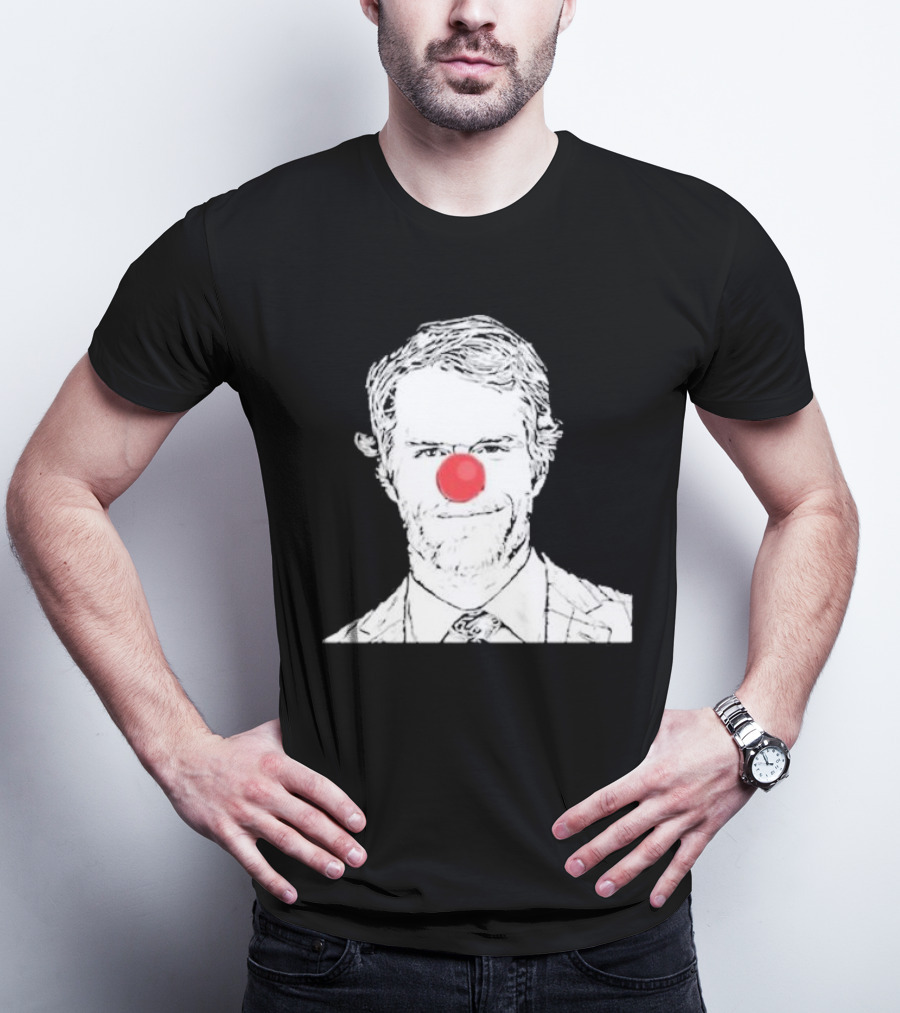 Bleed Philly Greg Olsen Clown Portrait With Red Nose T-Shirt