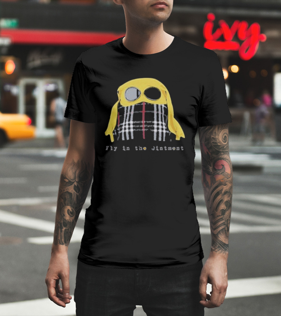 Fly In The Jintment Yellow Hat Plaid T-Shirt