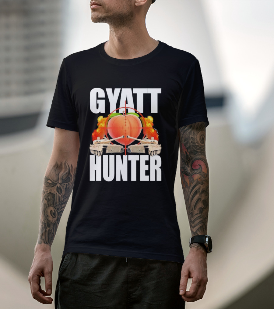 GYATT Hunter Crankin My Hog Meme Tanks Peach Target Explosion T-Shirt